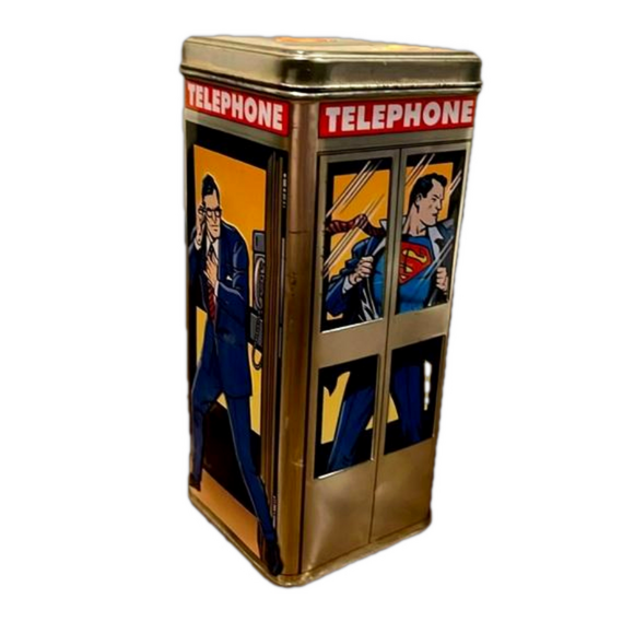 DC Comics | Other | Vintage 20 Schylling Superman Telephone Booth Tin ...